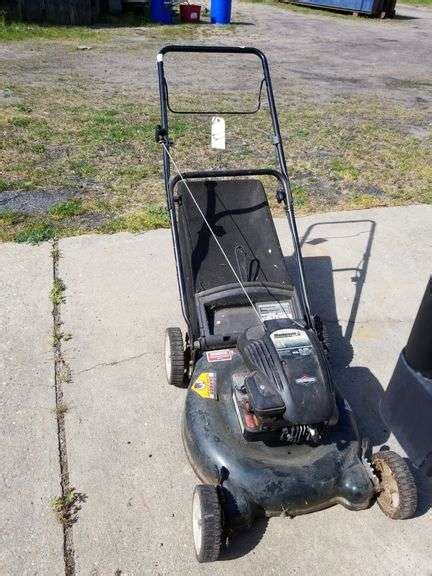 Bolens 21 Push Mower Rear Bag Mulch Untested Trice Auctions