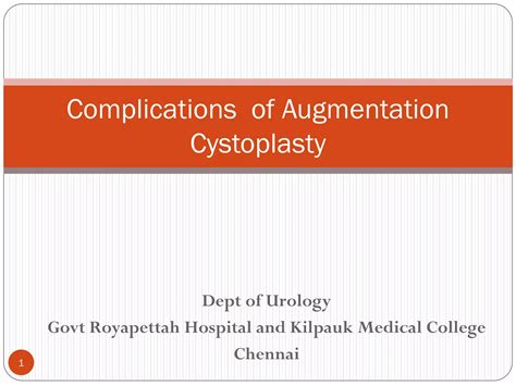 Bladder Carcinoma Augmentation Cystoplasty Complications Pdf