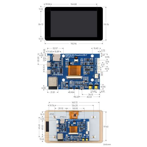 Waveshare Esp32 S3 7inch Capacitive Touch Display Development Board 8
