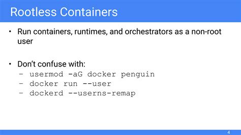 Rootless Containers Unresolved Issues Ppt