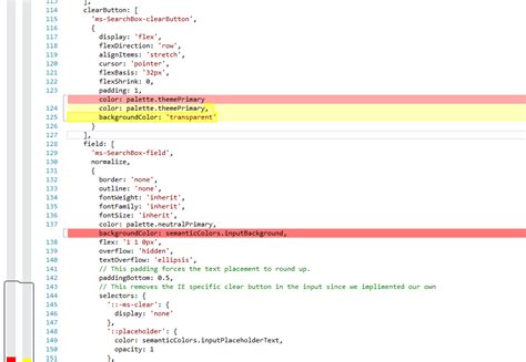 Searchbox S Field Is Not Respecting Changes To Theme Issue Microsoft Fluentui GitHub