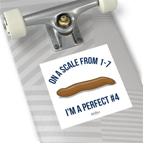 Bristol Stool Chart Perfect 4 Square Vinyl Stickers Funny Sticker