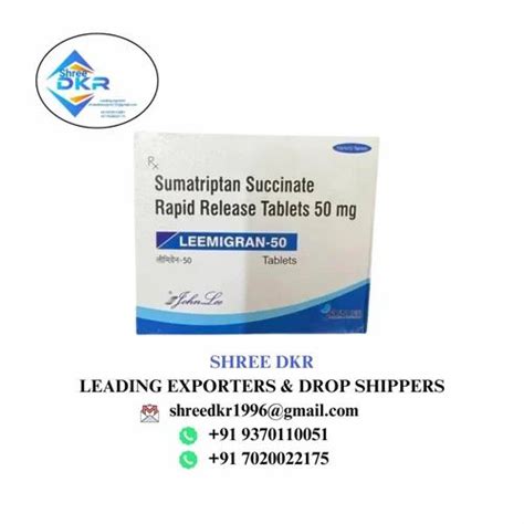 Sumatriptan Succinate Rupid Release Tablets At ₹ 250stripe Anti