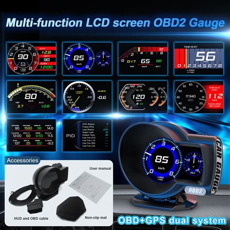 ‼️ New Version‼️ F8 Plus Pro Car Obd Gps Obd2 Meter Digital Scanner Alarm Speed Gauge Display