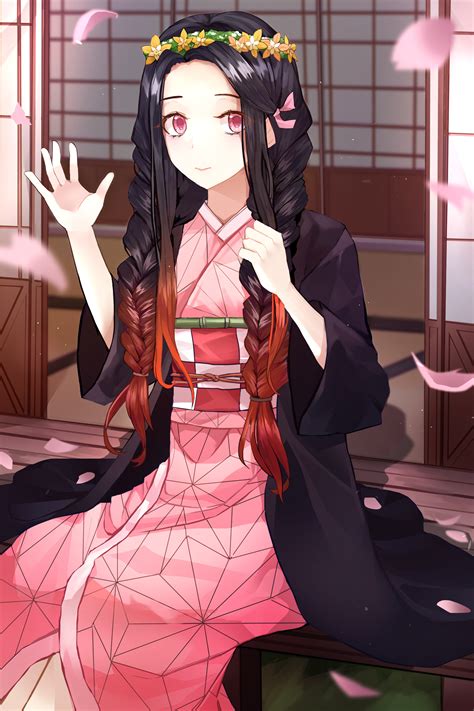 Kamado Nezuko Nezuko Kamado Kimetsu No Yaiba Mobile Wallpaper By