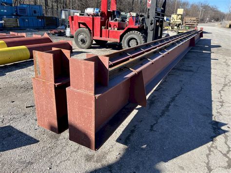 50′ X 10 Ton Free Standing Crane Runway System Runway Rails Stock 18432