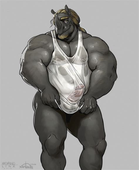Rule 34 Balls Barazoku Circumcised Clothing Erection Front View Horn