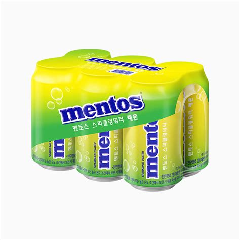 멘토스 스파클링워터 레몬355ml6 농심몰