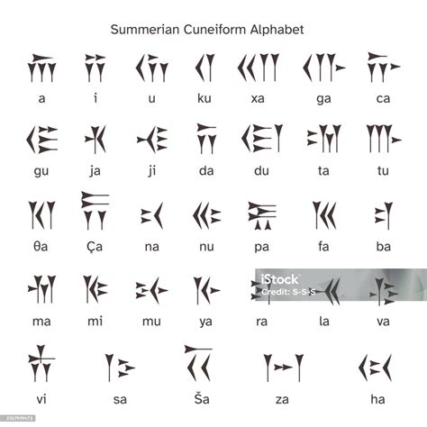 설형 문자 알파벳 수메르 페르시아어 문자 체계 점토 돌 벽 메소포타미아 종교 비문 바빌론 언어 스크립트 고 대 이라크 과학 예술 최근 벡터 일러스트 레이 션 메소포타미안에