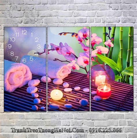Tranh Hoa Nến đá Spa Amia 1446a Tranh Treo Tường Amia