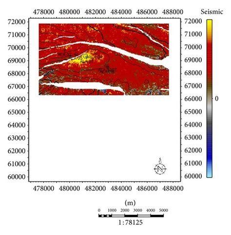 Seismic Attribute Maps For Reservoir D A Acoustic Amplitude Map For