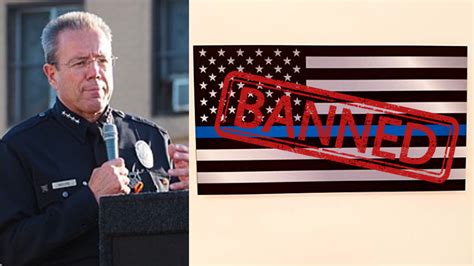 Lapd Chief Bans Thin Blue Line Flag Citing Extremism
