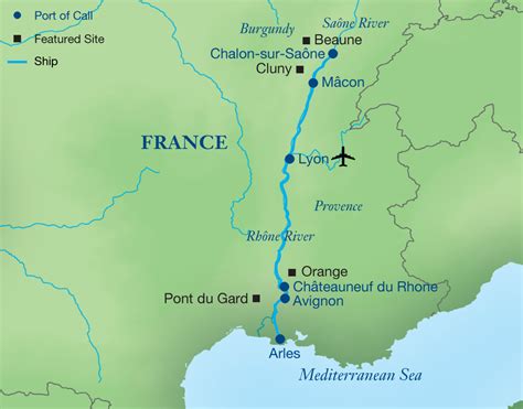 Rhone River Map
