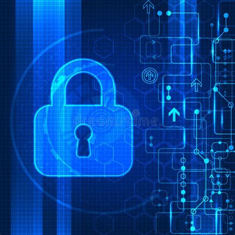 Protecting Digital Encoding Stock Vector Illustration Of Safe