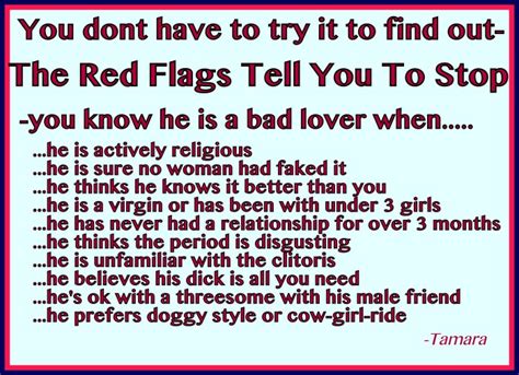 Lover Red Flags Sharing Sex Secrets Erotic Exposure