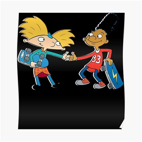 Arnold And Gerald Rewind Chibi Cartoon Poster For Sale By Schmidtwilbert Redbubble