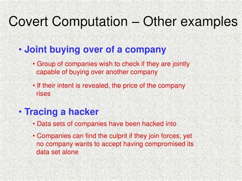 Ppt Covert Multi Party Computation Focs 2007 Powerpoint