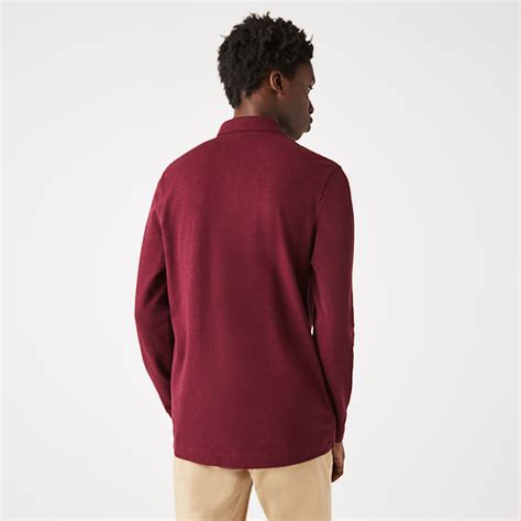 Lacoste Mens Long Sleeve Paris Classic Fit Polo Shirt Stretch Ph2481