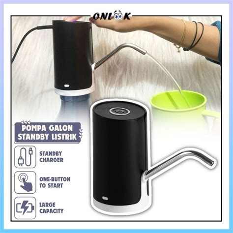 Jual Pompa Galon Elektrik STANDBY CHARGER Colok Listrik Dispenser LED