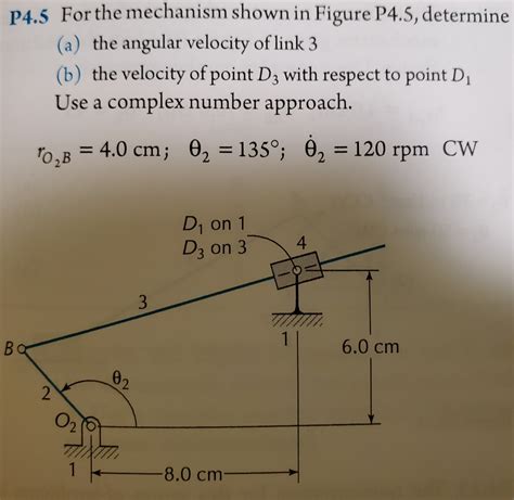 Solved P For The Mechanism Shown In Figure P Chegg