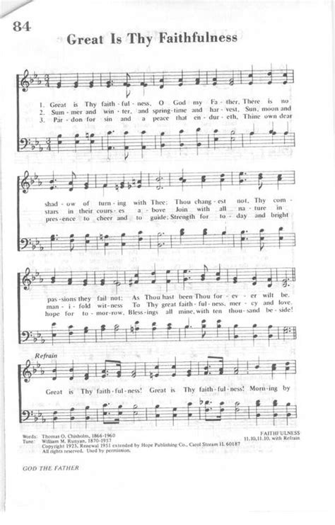 African Methodist Episcopal Church Hymnal 84 Great Is Thy Faithfulness O God My Father