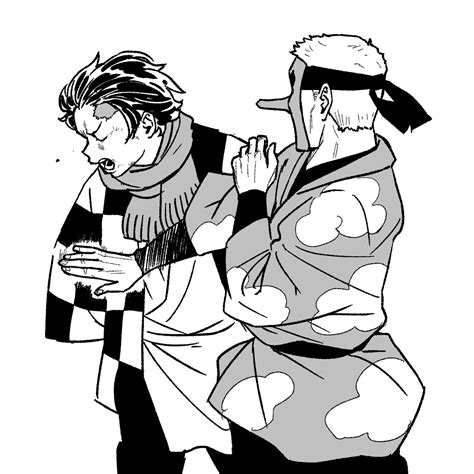 Kamado Tanjirou And Urokodaki Sakonji Kimetsu No Yaiba Drawn By Onsen