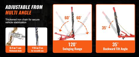 Vevor Auto Body Frame Straightener 6 Ton Tension Car Frame Puller