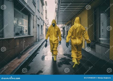 Collecting Hazardous Material Generative AI Stock Illustration