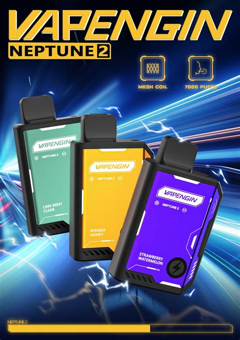 Vapengin Neptune 2 7000 Puffs Upgrade Mesh Coil Disposable Vape Vape
