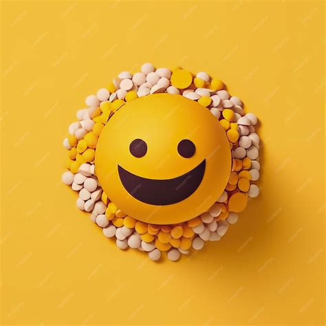 Premium Ai Image Minimalistic Emoji Celebration 3d Paper Cut Craft