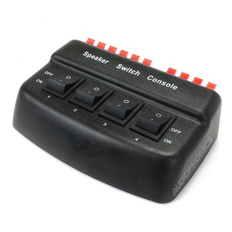 speaker switch selector 4 speakers to 1 amplifier 200w audiophonics