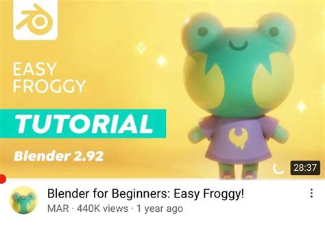 any tutorial recommendation similar to this tutorial r blendertutorials