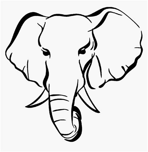 Elephant Head Outline