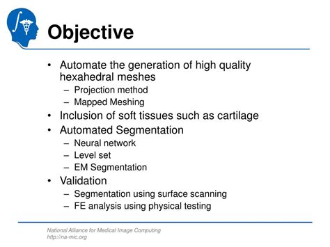 Ppt Towards Automating Patient Specific Finite Element Model