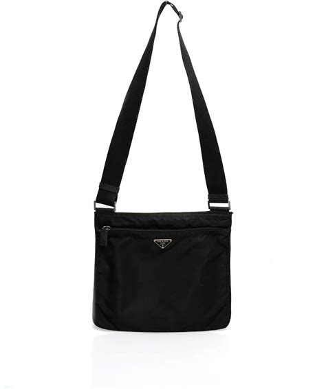 Prada Prada Black Tessuto Nylon Logo Crossbody Bag Grailed