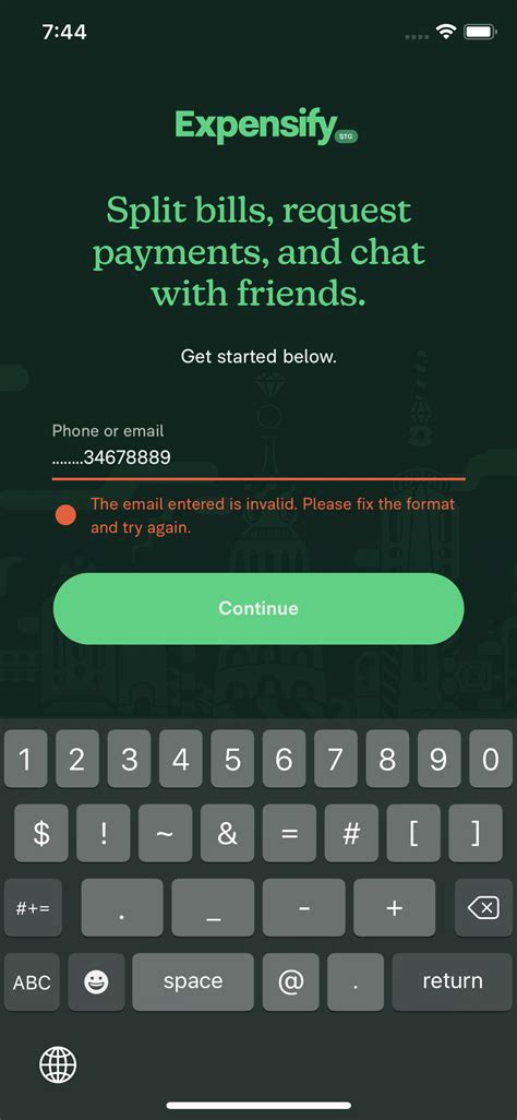 When Entering Dots And Then Phone Number Gives Incorrect Error The Email Entered Is Invalid
