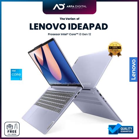 Jual Laptop Lenovo Ideapad Core I3 Gen 12 NEW Ram 4GB SSD 128GB Murah Bergaransi Shopee