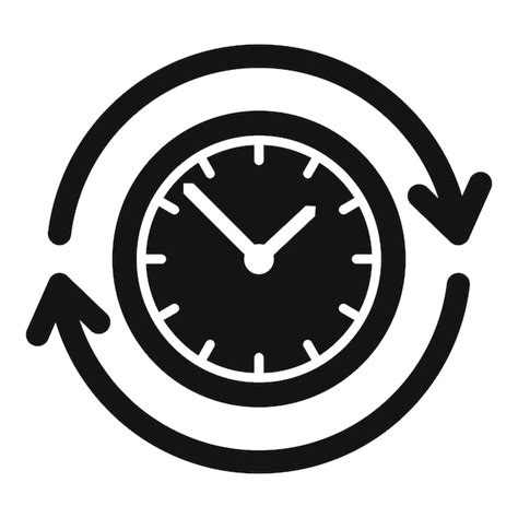 Premium Vector Time Control Icon Simple Vector Project Clock Timer Manager