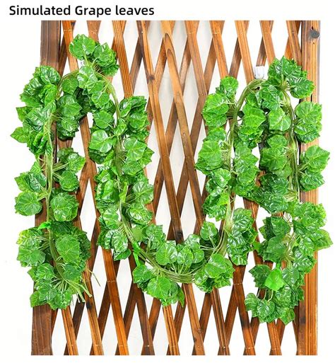 토끼 폭풍 인공 식물 12개 세트 침실 방 장식 천장 교실 파티오 및 결혼식 장식용 사실적인 덩굴 식물 Home And Kitchen Temu Republic