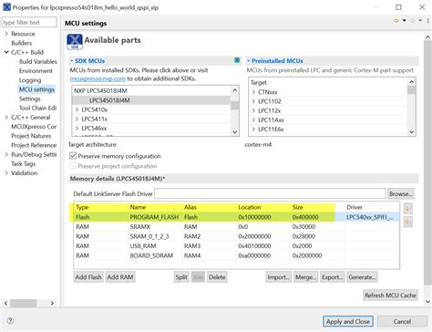 external flash resident custom bootloader for lpc54s018 nxp community