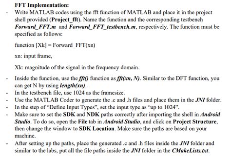 Solved Fft Implementation Write Matlab Codes Using The Fft