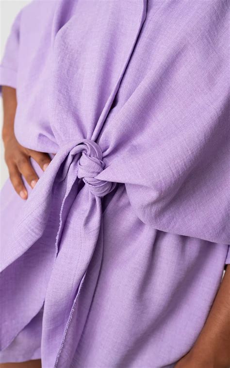 Jumpsuit Met Strikdetail Lila Guts Gusto