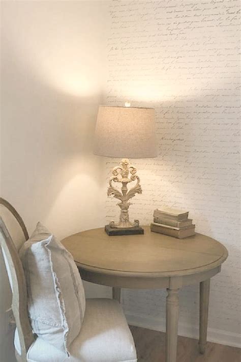 DIY French Script Stenciled Wall Hello Lovely