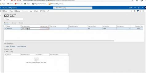 Create D Batch Jobs Finance And Operations DHRP