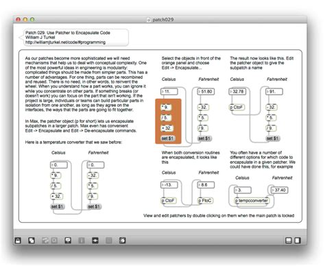 Patch 029 Use Patcher To Encapsulate Code William J Turkel
