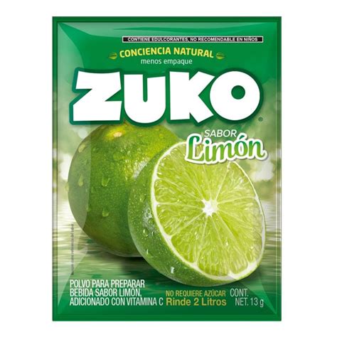 Bebida En Polvo Zuko Sabor Limón 13 G Walmart