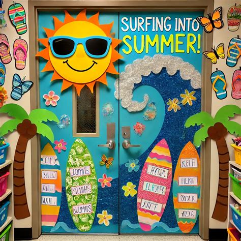 25 Bright And Fun Summer Classroom Door Decorations To Welcome The