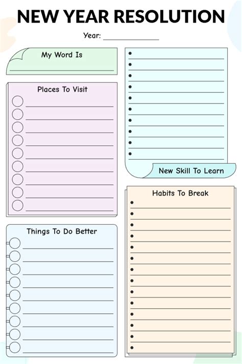 Download New Year Resolution Planning Guide Planner 2026
