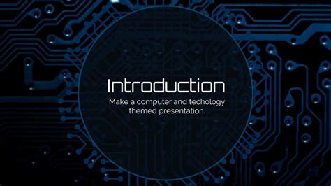 Idea Processor Chip Presentation Template Prezibase