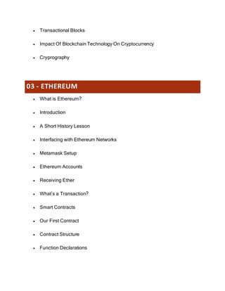 BlockChain Online Training PDF